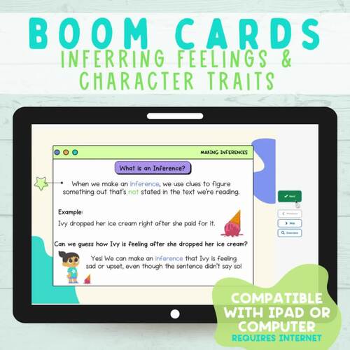 Making Inferences: Feelings & Character Traits [Boom Cards] | TPT