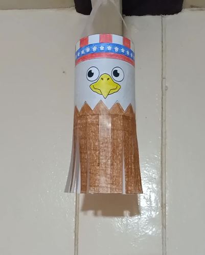 Bald Eagle Craft Wind Sock 4th of July Activities American Symbols ...