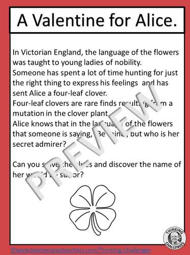 Valentine's Day No prep Mystery by Thinking Challenges | TpT