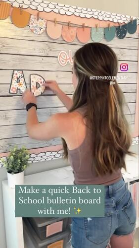 Bulletin Board Kit | Floral Boho Decor | Back to School | English & Spanish