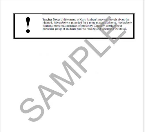 Winterdance Novel Units® Student Packet Novel Study | TPT