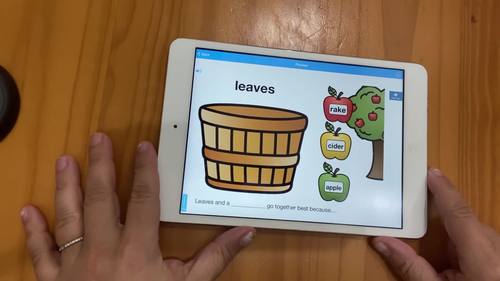 Associations (Fall) - Apple Picking - Boom Cards - Distance Learning