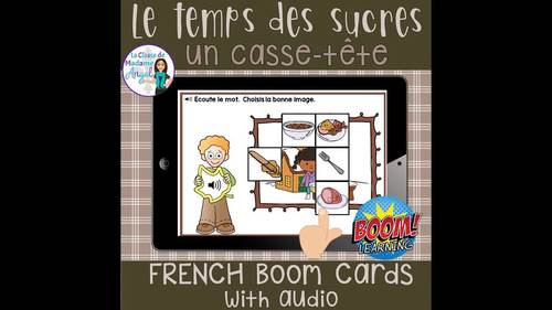 Temps des sucres: French Maple Sugar Time Vocabulary Digital Cards ...