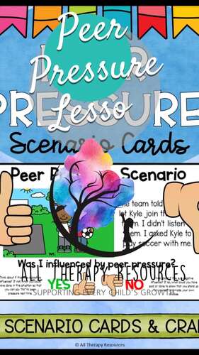PEER PRESSURE Scenario Cards I School Counseling I Red Ribbon Week ...