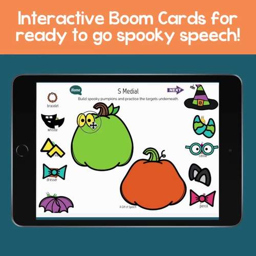 NO PREP Halloween Articulation Bundle Spooky Boom Cards™ for ALL Sounds