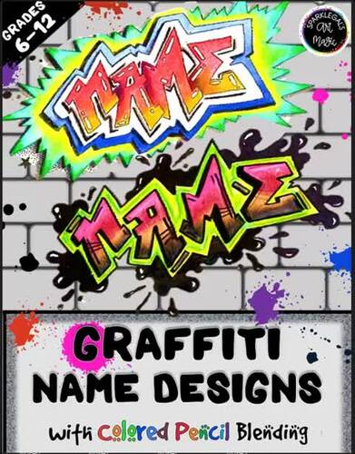 Name Designs Bundle!- 1st Week of School Activity or Art Sub Plans ...