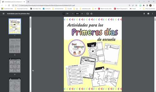 Actividades para los primeros días de escuela | TPT