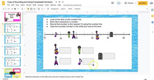 Rounding Numbers On A Number Line - Using Compatible Numbers TEKS 3.2C 3.4b