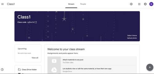 Animated Google Classroom Headers (StarGaze) - Distance Learning