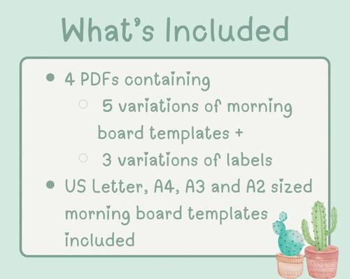 Morning Board | Circle Time | Today Chart | Preschool Homeschool Printables