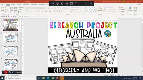 Australia Country Study Research Project Writing Templates by ...