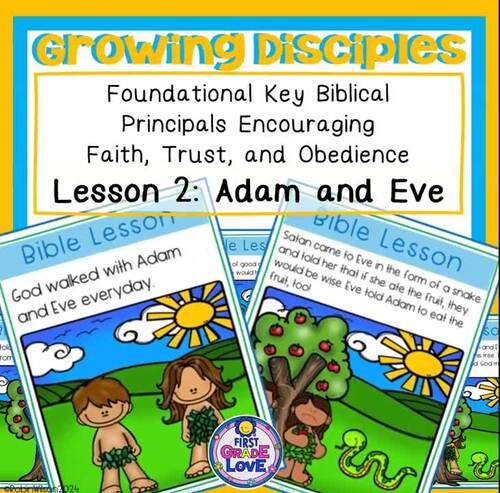 Adam and Eve Bible Story Lesson for Sunday School | TPT