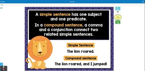 Simple or Compound Sentence? Boom Cards | Digital Compound Sentence ...