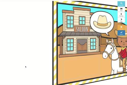 Cowboy See and Spell CVC Words - Boom Cards - Distance Learning | TPT