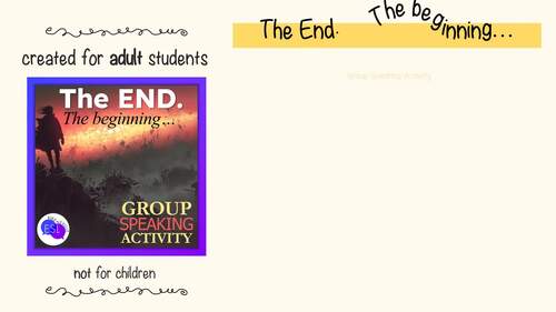 Fun Group Speaking Activity for Adult ESL by Rike Neville | TPT