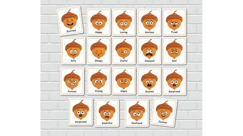 Acorn Emotions Activity for Kids, Preschool Feelings Printables | TPT