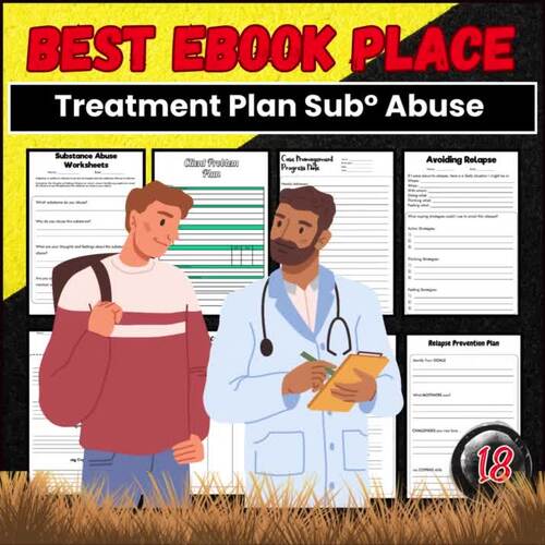 Treatment Plan Substance Abuse Worksheets by Lib Anatomy school | TPT