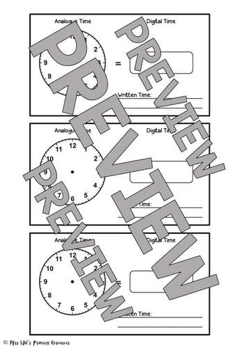 Telling The Time Practice Cards | Analogue & Digital Clocks Warm Up ...