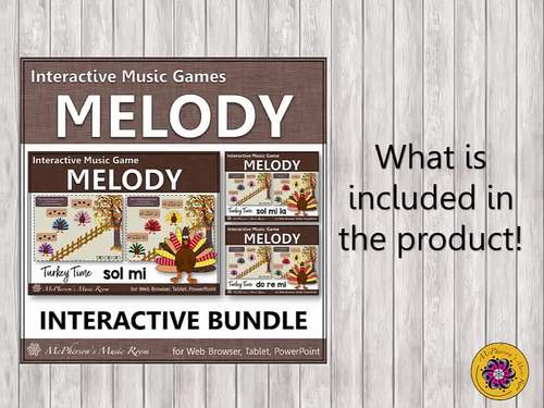 Solfege Thanksgiving Music Interactive Melody Games {Turkey Time Bundle}