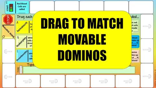 Blood DIGITAL DOMINOS for Google Slides by Teamwork Toolbox | TPT