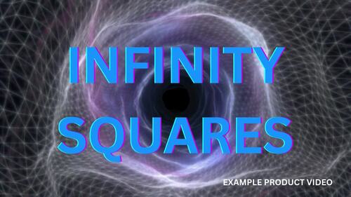 LARGE INFINITY SQUARES COLOR IN THE BUBBLES BLACK AND WHITE #2 | TPT
