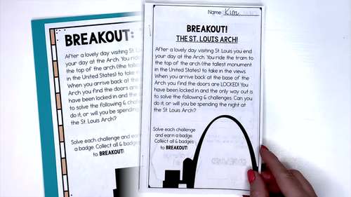 Missouri History Democracy Standards Breakout Escape Room for 3rd Grade