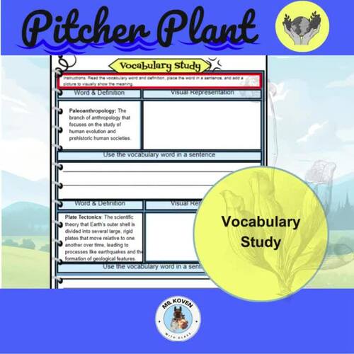 The Pitcher Plant / Interactive, Student Paced Lesson : Middle School