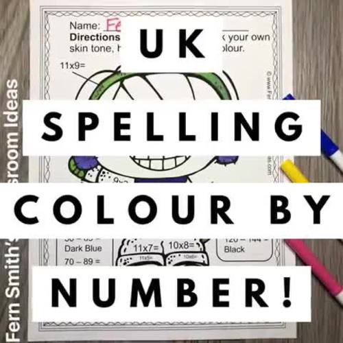 Winter Colour By Number Multiplication UK Version | TpT