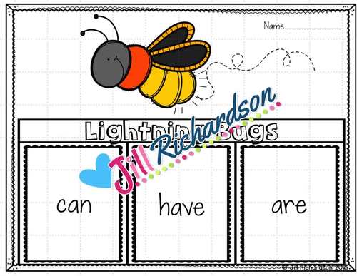 Lightning Bugs Writing - ELL Spring Preschool, Kindergarten, 1st & 2nd