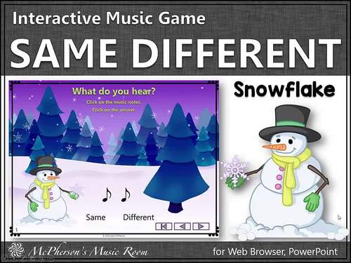 Winter Music: Music Opposite Same Different Interactive Music Game ...
