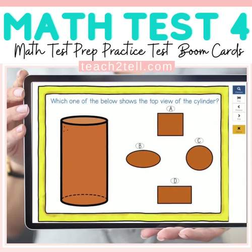 Math Test Prep Review 4 Digital Boom Cards by Teach2Tell | TPT