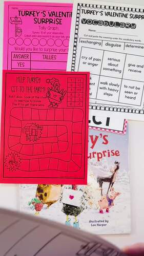 Turkey's Valentine Surprise Reading Comprehension Read Aloud Book ...