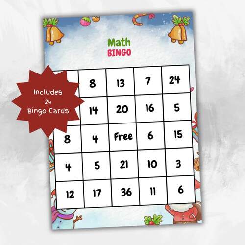 Basic Operations Bingo - Fun Math Game for Kids! by ThinkSmart Learning
