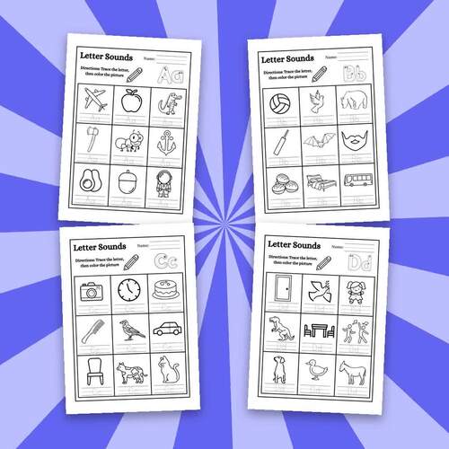 Alphabet Tracing Worksheets Vol 3 | 8 No Prep Printables | PreK & K