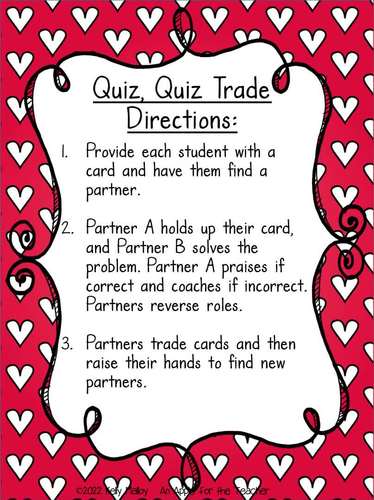 4th Grade Math Scoot Adding and Subtracting Mixed Numbers Valentine's Day