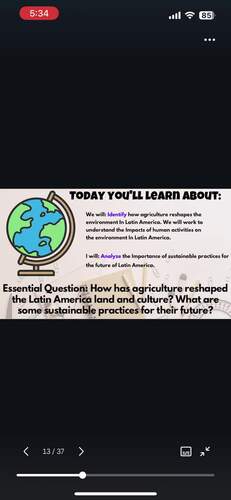 Latin America: Human-Environment Interaction Bundle Power Point (PPT)