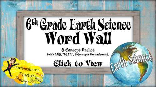 BITMOJI Earth Science DIGITAL Word Wall ALL UNITS - PowerPoint | TPT
