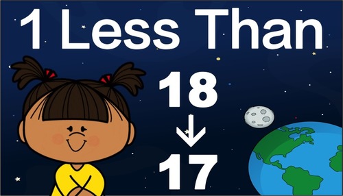 One Less Than: Outer Space: Math Brain Break by Move and Groove Math