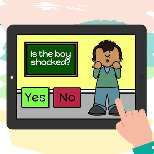 Yes No Questions Emotions Boom Cards Distance Learning by Teacher ...