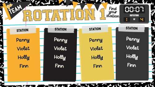 Team Spirit Black and Gold Autoplay Timed Small Group Slides - Canva ...