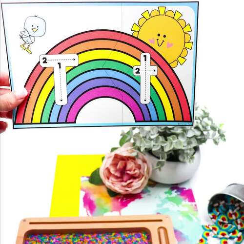 Rainbow Alphabet Game & Rainbow Alphabet Self-Correcting Puzzles by ...