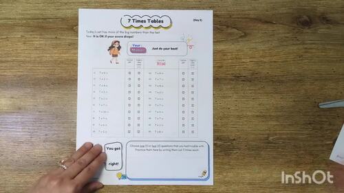 6-9 Times table Bluey Themed Lesson with Answers and Instructions (52 ...