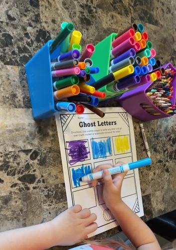Ghost Letters: Perfect for Halloween | Fun Literacy Center | Magic Words