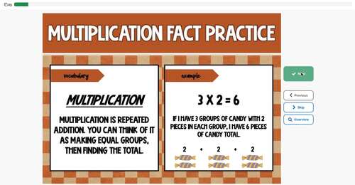 Multiplication Fact Practice Boom Cards // 3s and 6s Facts by Fit for ...