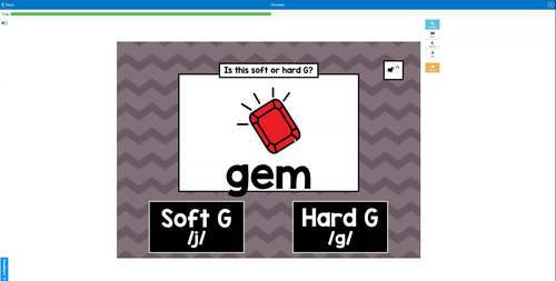 Hard and Soft C and G Phonics Boom Cards Interactive Digital Task Cards