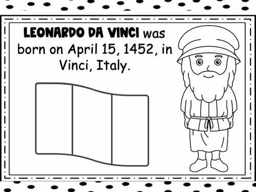 Leonardo da Vinci | Mini Book | Art Masters | TK - 5th | Art History ...