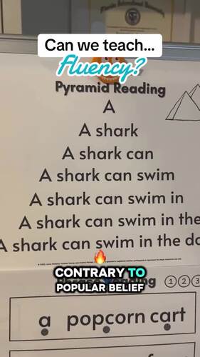 Science of Reading Fluency, Phonics, Decodable Phrases, Sentence ...