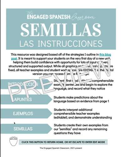 EDITABLE Spanish Imperfect Tense AR Verb Digital Interactive Notebook ...