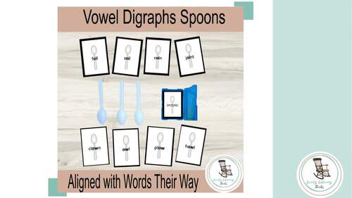 Vowel Digraph Spoons Game, Within Word Pattern, Word Study Centers