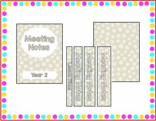 Printable Snowflakes Binder Covers and Spines, Editable Binder Covers